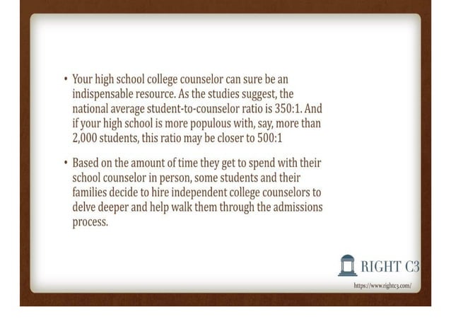 Role Of College Admissions Counselor | PPT