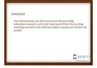 Role Of College Admissions Counselor | PPT