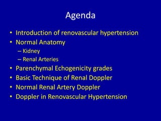 Role of color doppler ultrasound in rvhtn | PPTX