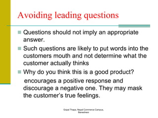 Role of communication in sales job | PPT