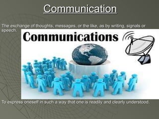 Role of communication in it | PPT