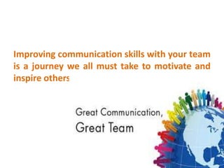 Role of communication in teamwork | PPTX