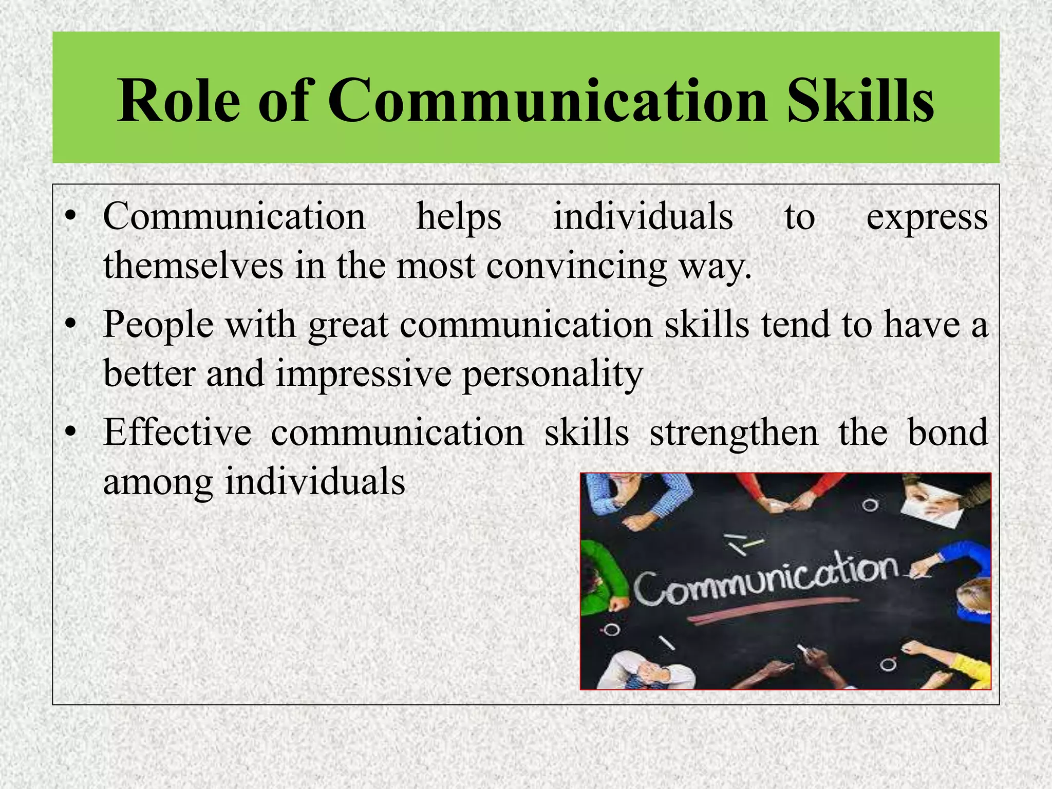 Role of communication skills in personality development of input ...