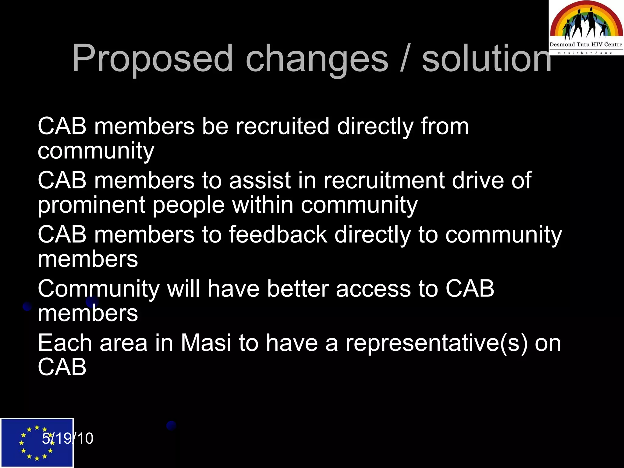Role Of Community Advisory Board | ODP