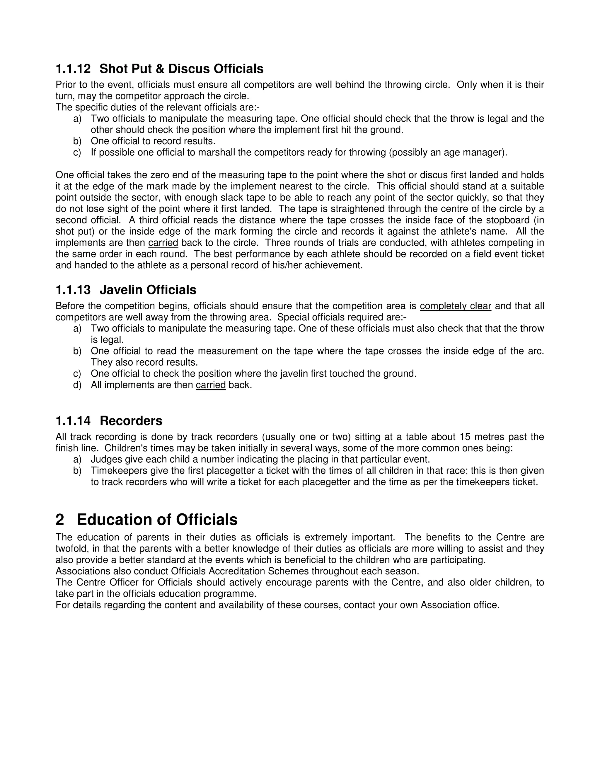 Role of competition_officials | PDF
