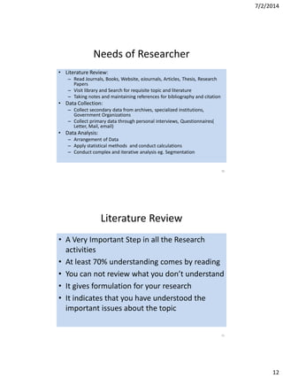 Role of IT in Research: How to improve productivity of Research Process ...