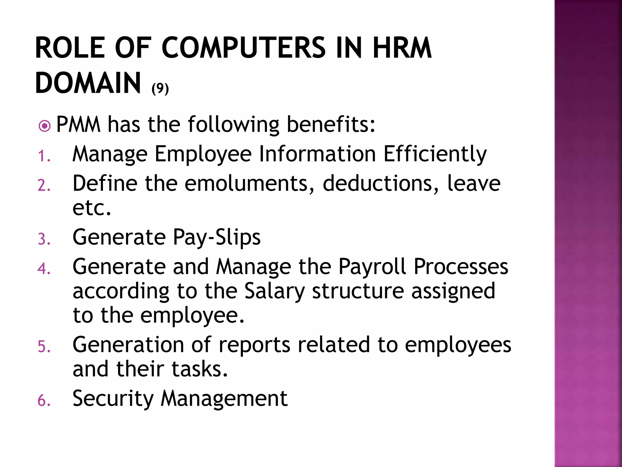 Role of Computers in HRM _ Abhilasha_Karan_Lavanya_Sanchit | PPT