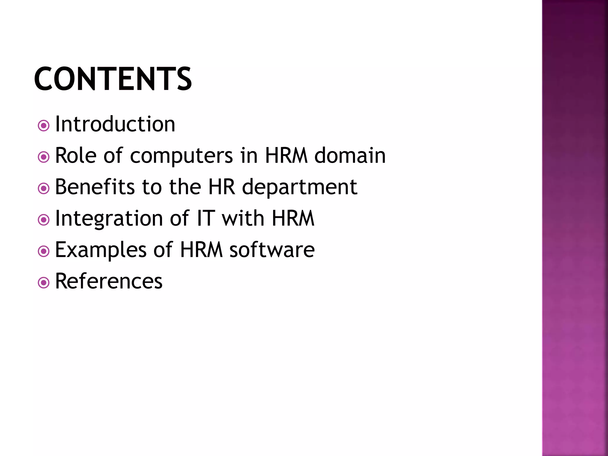 Role of Computers in HRM _ Abhilasha_Karan_Lavanya_Sanchit | PPT