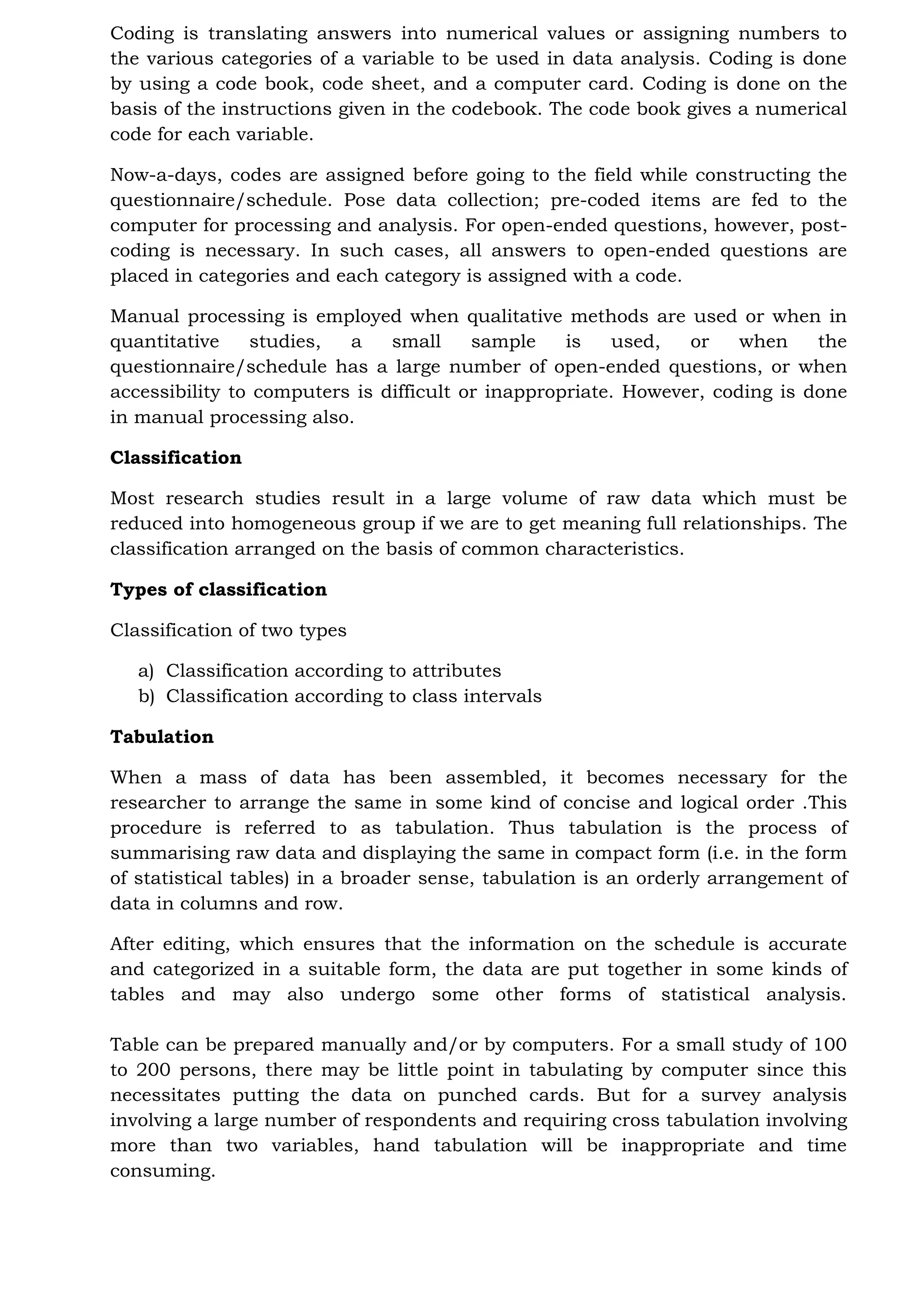 Role of Computers in Research, Data Processing, Data Analysis | PDF