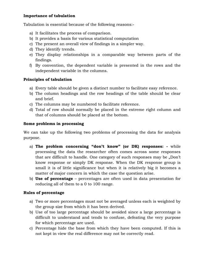 Role of Computers in Research, Data Processing, Data Analysis | PDF