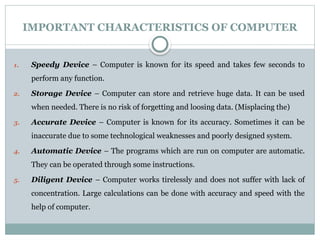 ROLE OF COMPUTERS IN RESEARCH. pptx notes for all researchers | PPTX