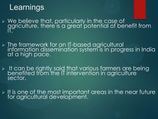 Role of computers in science and technology agriculture | PPT
