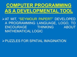 Role of computers in today's education | PPT