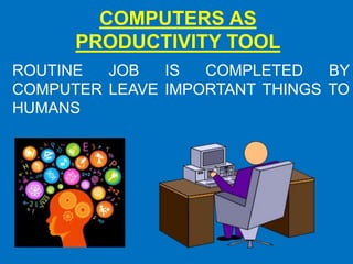 Role of computers in today's education | PPTX