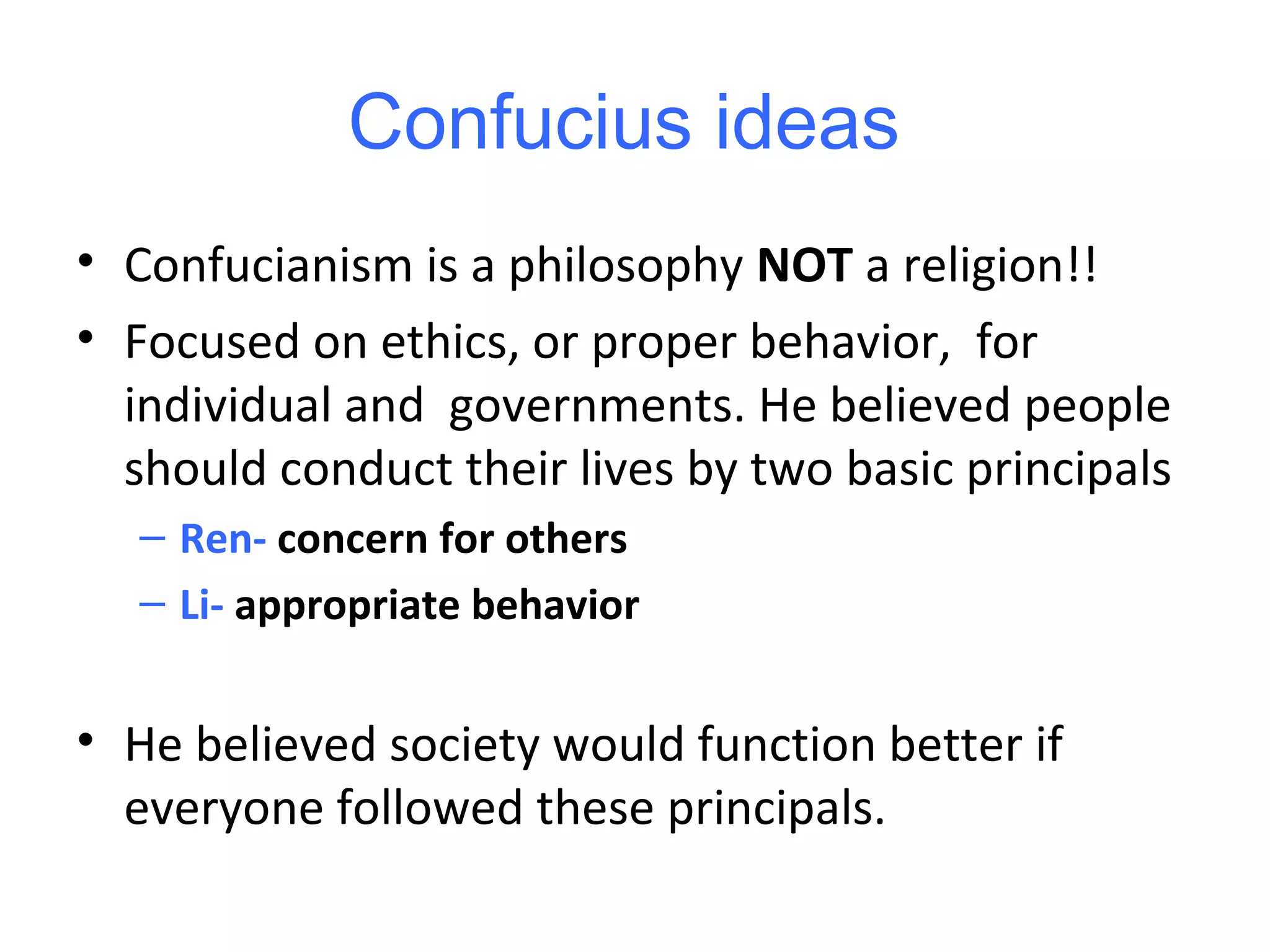 Role of confucianism | PPT