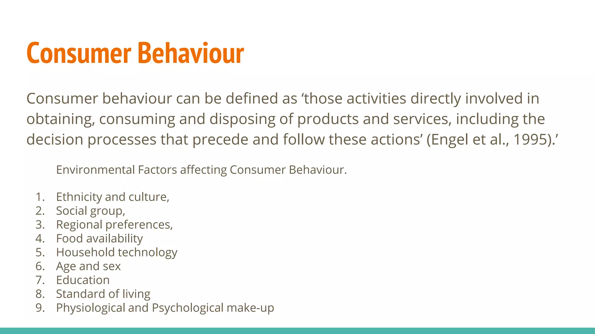 Role of consumer in food product developnment | PPTX