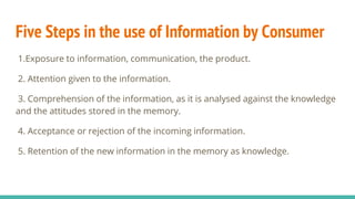 Role of consumer in food product developnment | PPTX