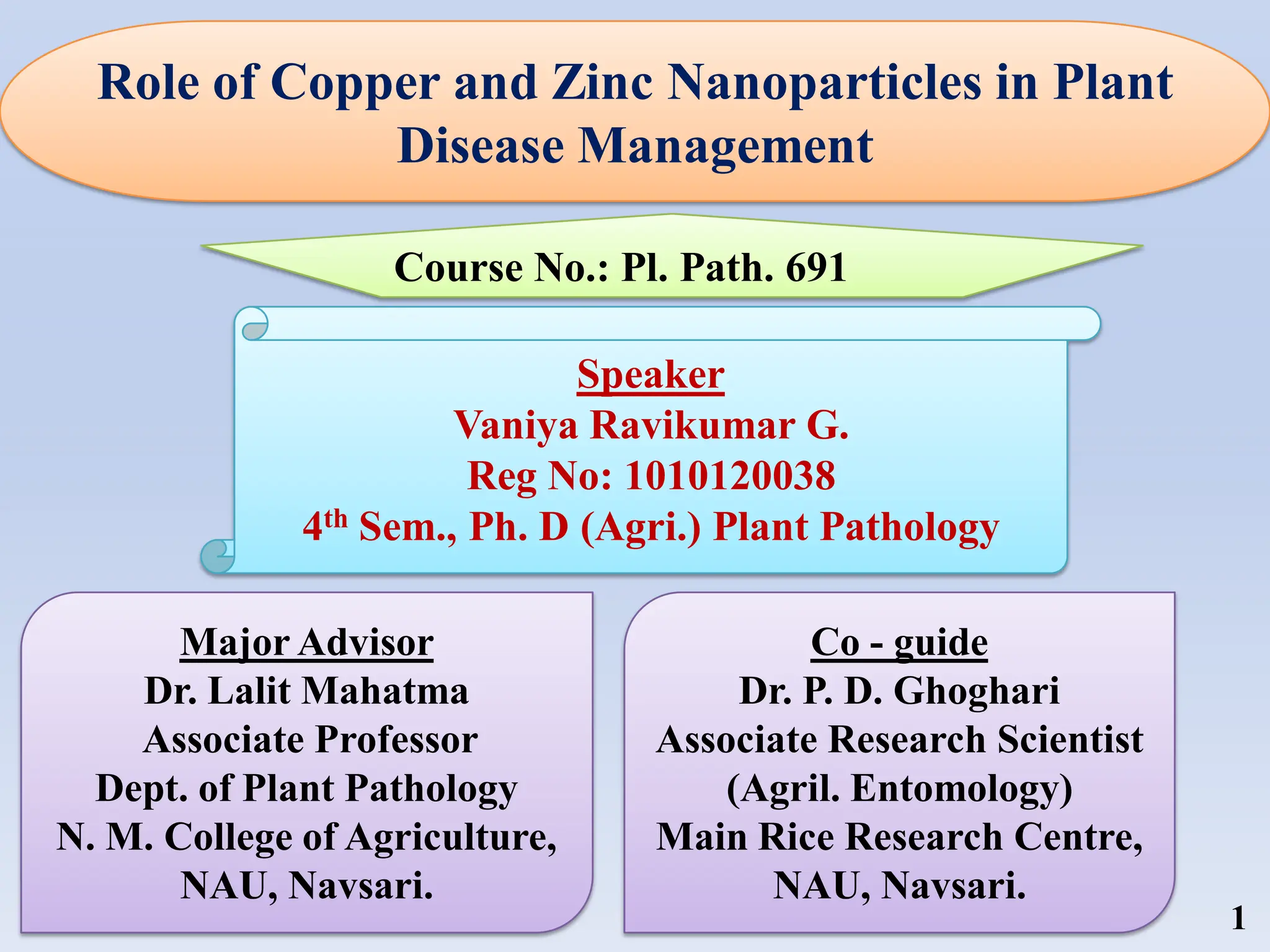 Role of Copper and Zinc Nanoparticles in Plant Disease Management | PDF