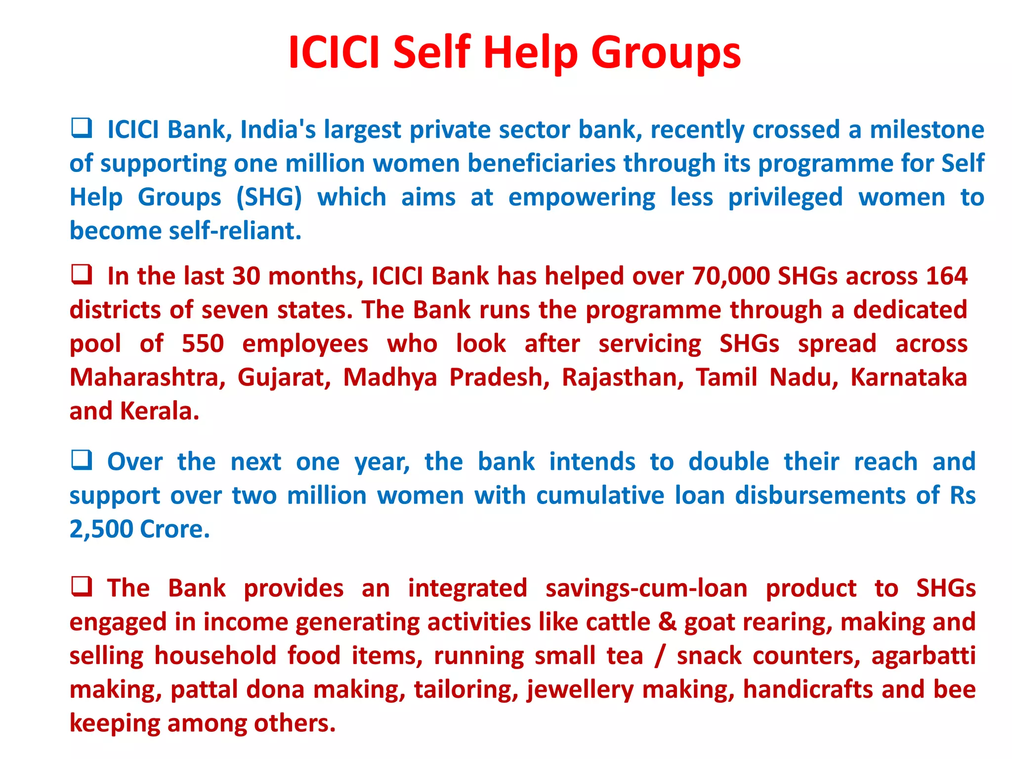 Role of Corporate in promoting women empowerment through SHG | PPT