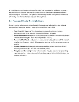 Role of Courier Software in Tracking and Enhancing Business.pdf