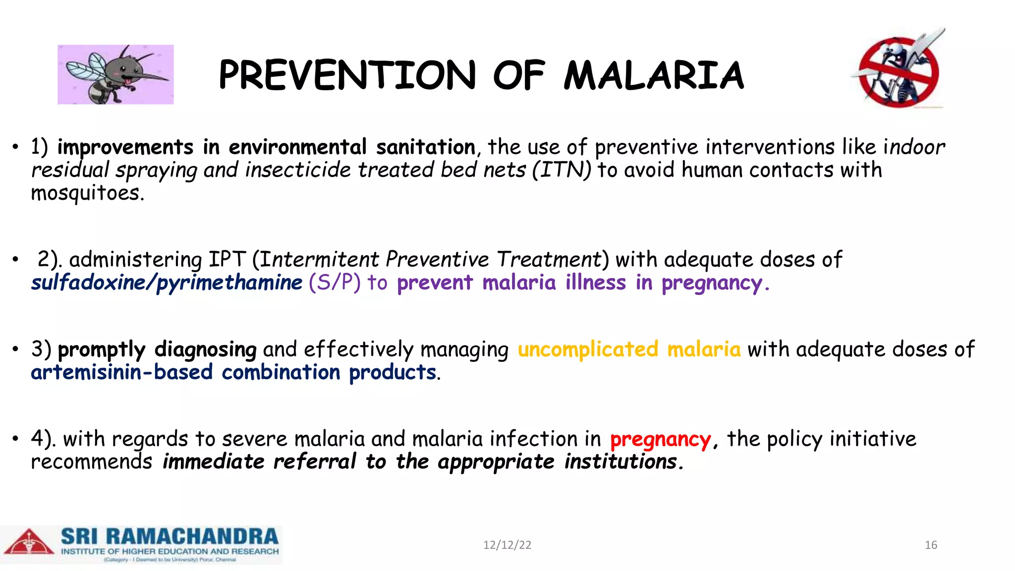 ROLE OF COMMUNITY PHARMACIST IN MALARIAL CONTROL PROGRAM | PPTX