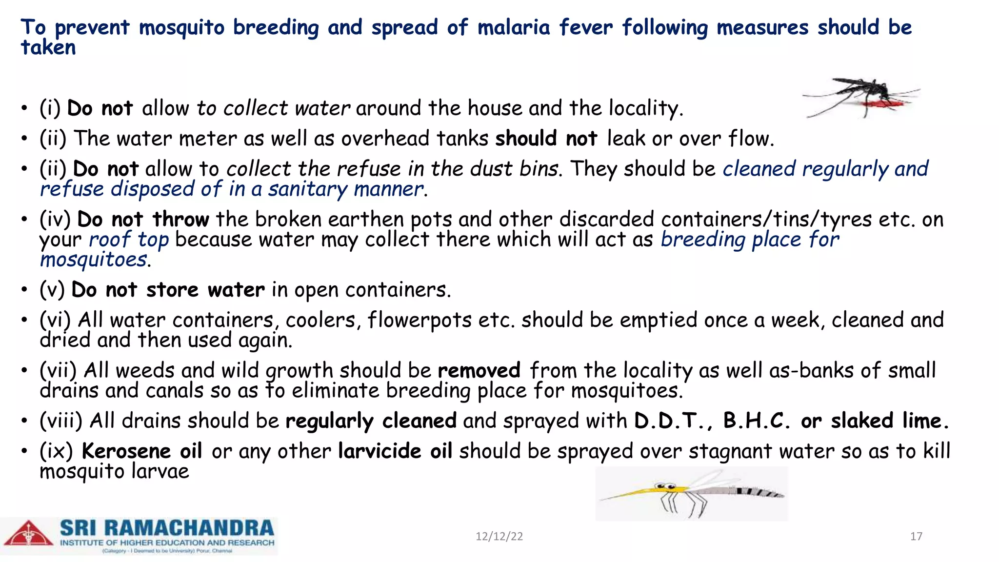 ROLE OF COMMUNITY PHARMACIST IN MALARIAL CONTROL PROGRAM | PPTX
