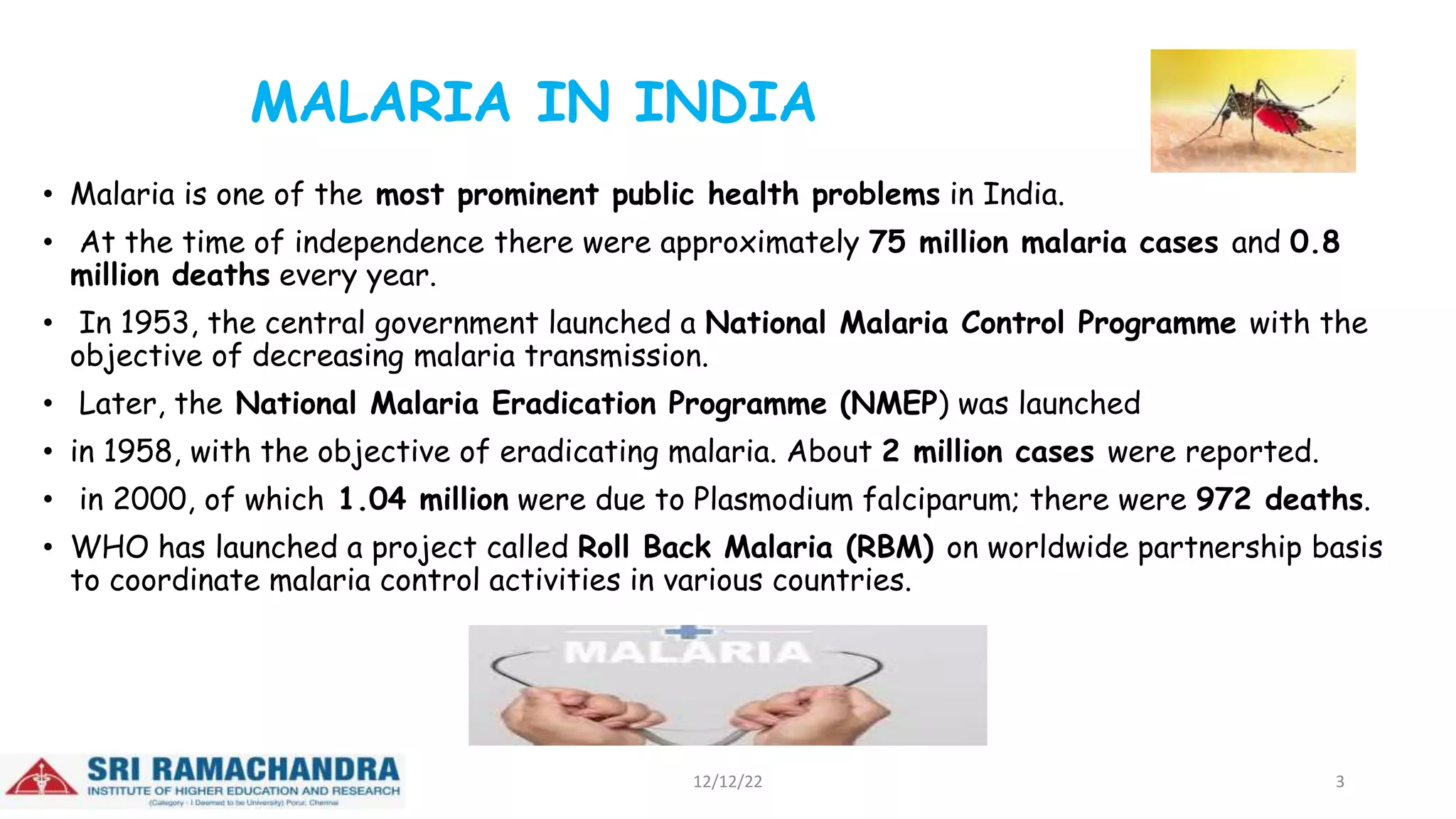 ROLE OF COMMUNITY PHARMACIST IN MALARIAL CONTROL PROGRAM | PPTX