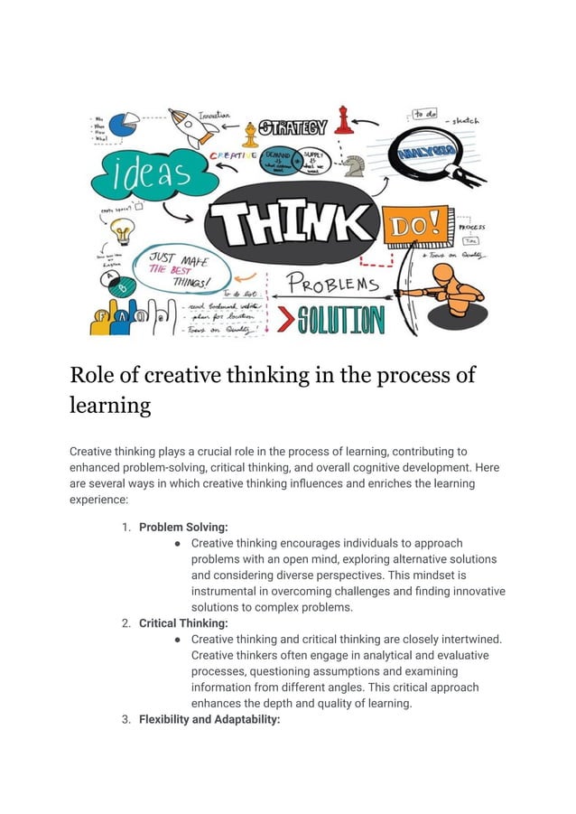 Role of creative thinking in the process of learning.pdf