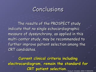 Role of CRT and CRTD in CHF | PPT