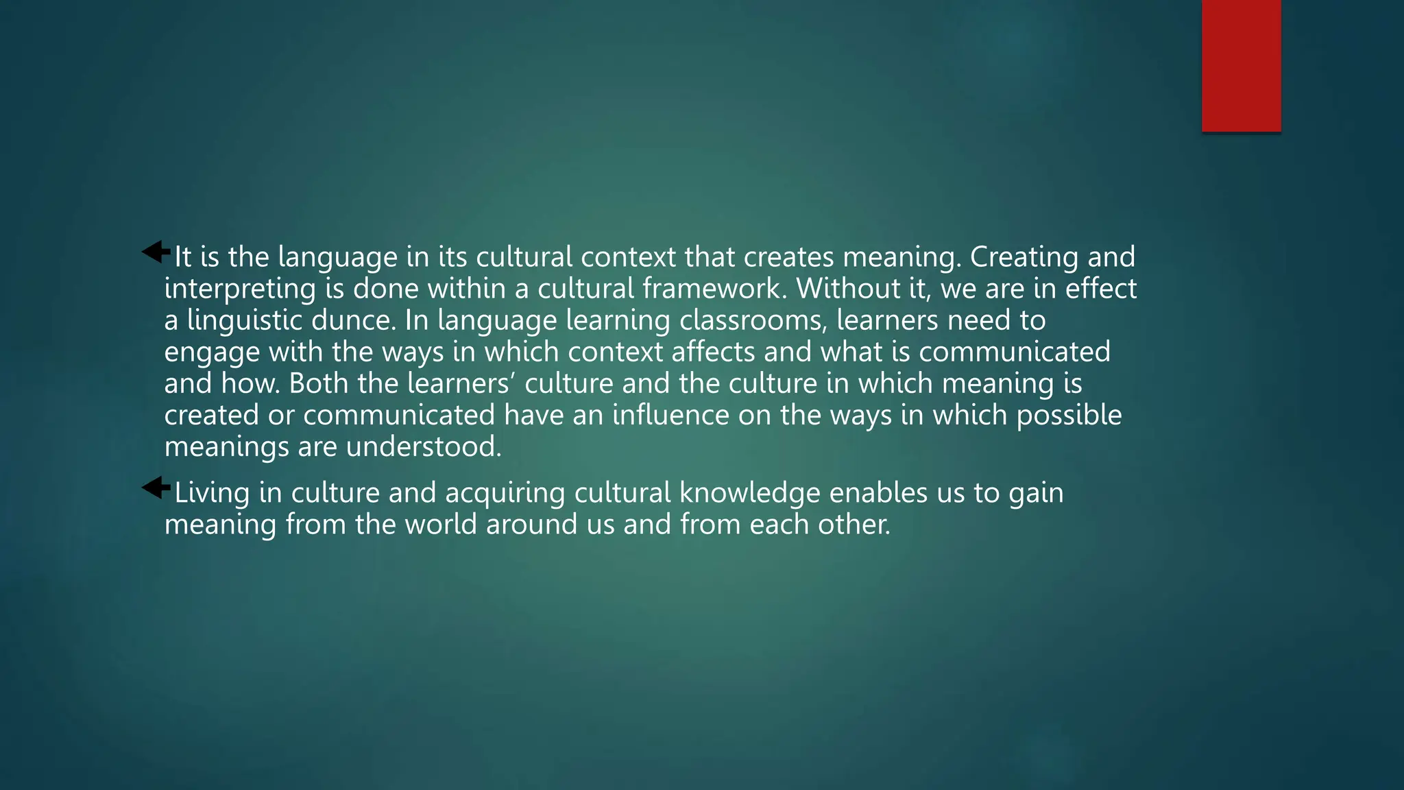 Role of culture in knowing | PPTX