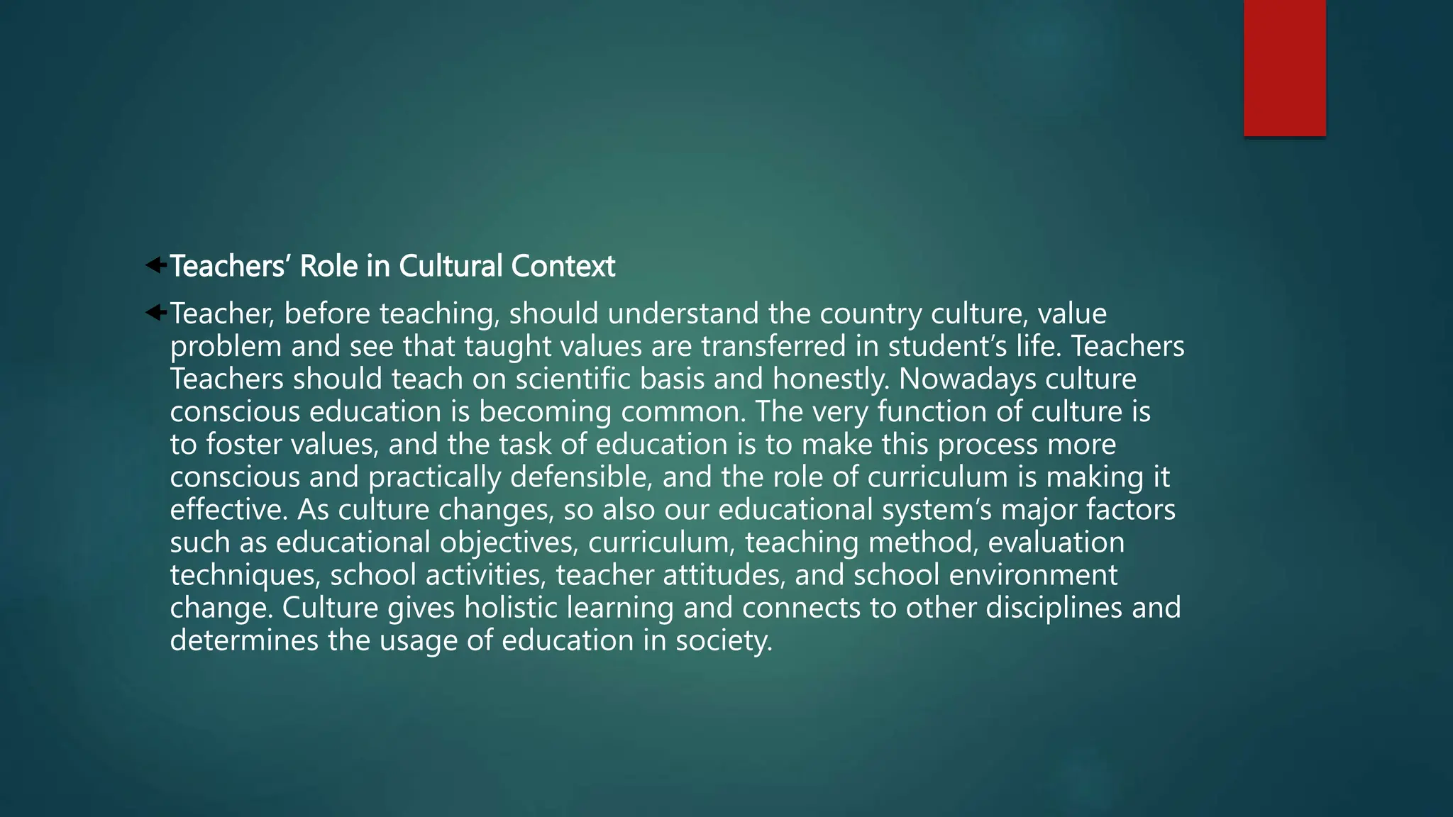Role of culture in knowing | PPTX