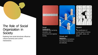 Role of Culture Social Organization Deviancy and Control.pptx