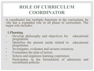 ROLE OF CURRICULUM COORDINATOR.pptx