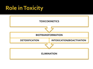 Role of cytochrome p450 in toxicity | PPTX