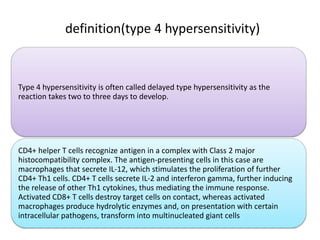 Role of cytokines in type iv hypersensitivity | PPTX
