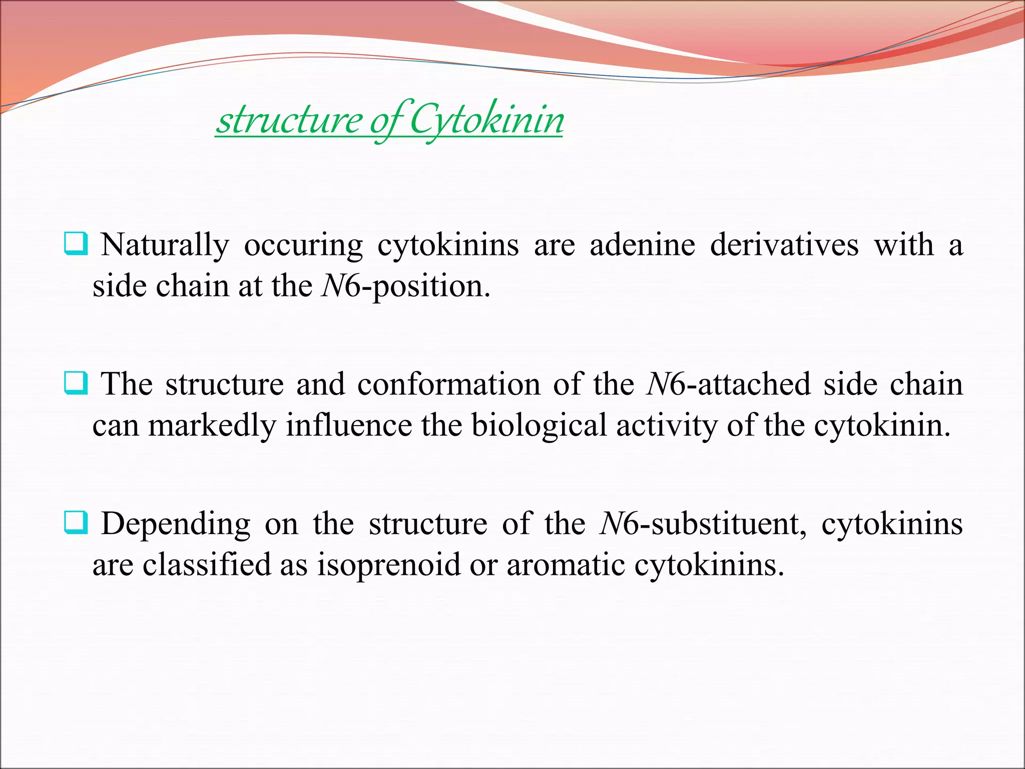 Role of cytokinin in plant tissue culture | PPT