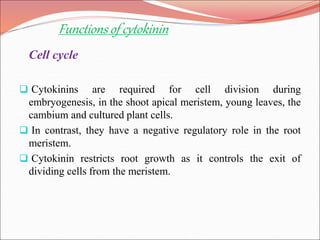 Role of cytokinin in plant tissue culture | PPT