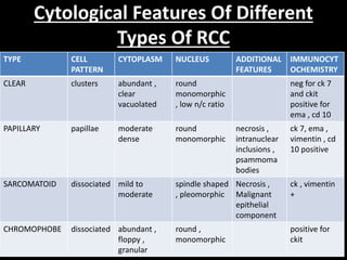 Role of cytology in renal lesions | PPTX