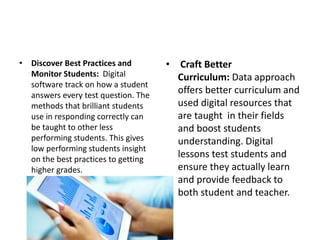 Role of data analytics in educational industry | PPTX