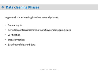 Role of Data Cleaning in Data Warehouse | PPT