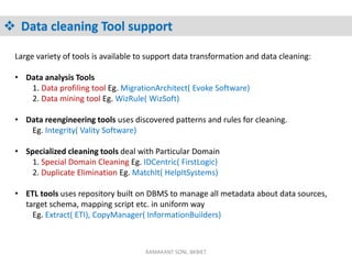 Role of Data Cleaning in Data Warehouse | PDF