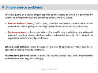 Role of Data Cleaning in Data Warehouse | PPT