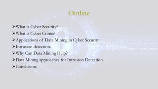 Role of data mining in cyber security | PPTX