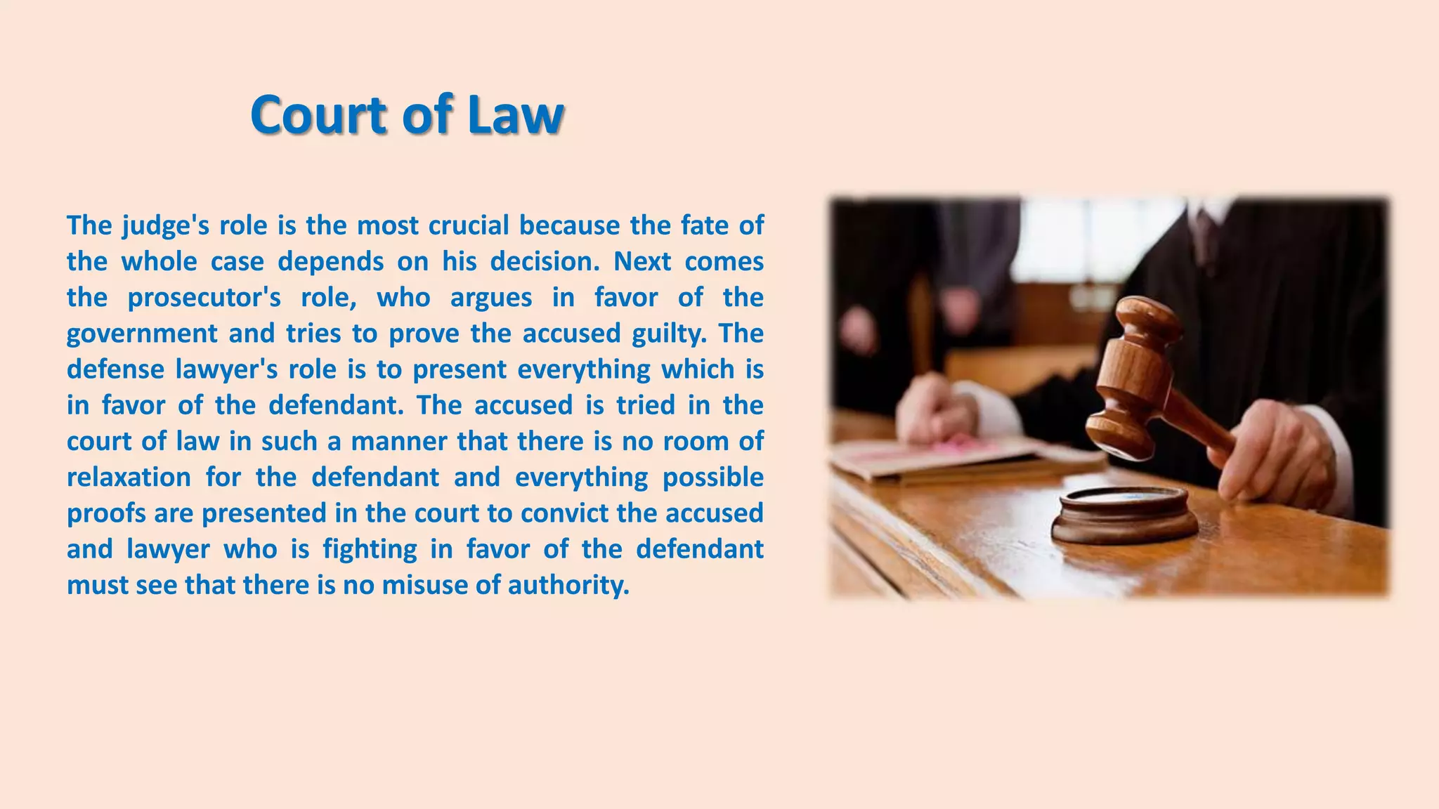 Role of Defense Lawyer | PPTX