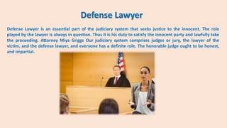 Role of Defense Lawyer | PPTX