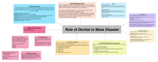 Role of dentist in mass disaster forensic odontology | PPT