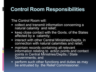 Role of department of agriculture and cooperation in disaster ...