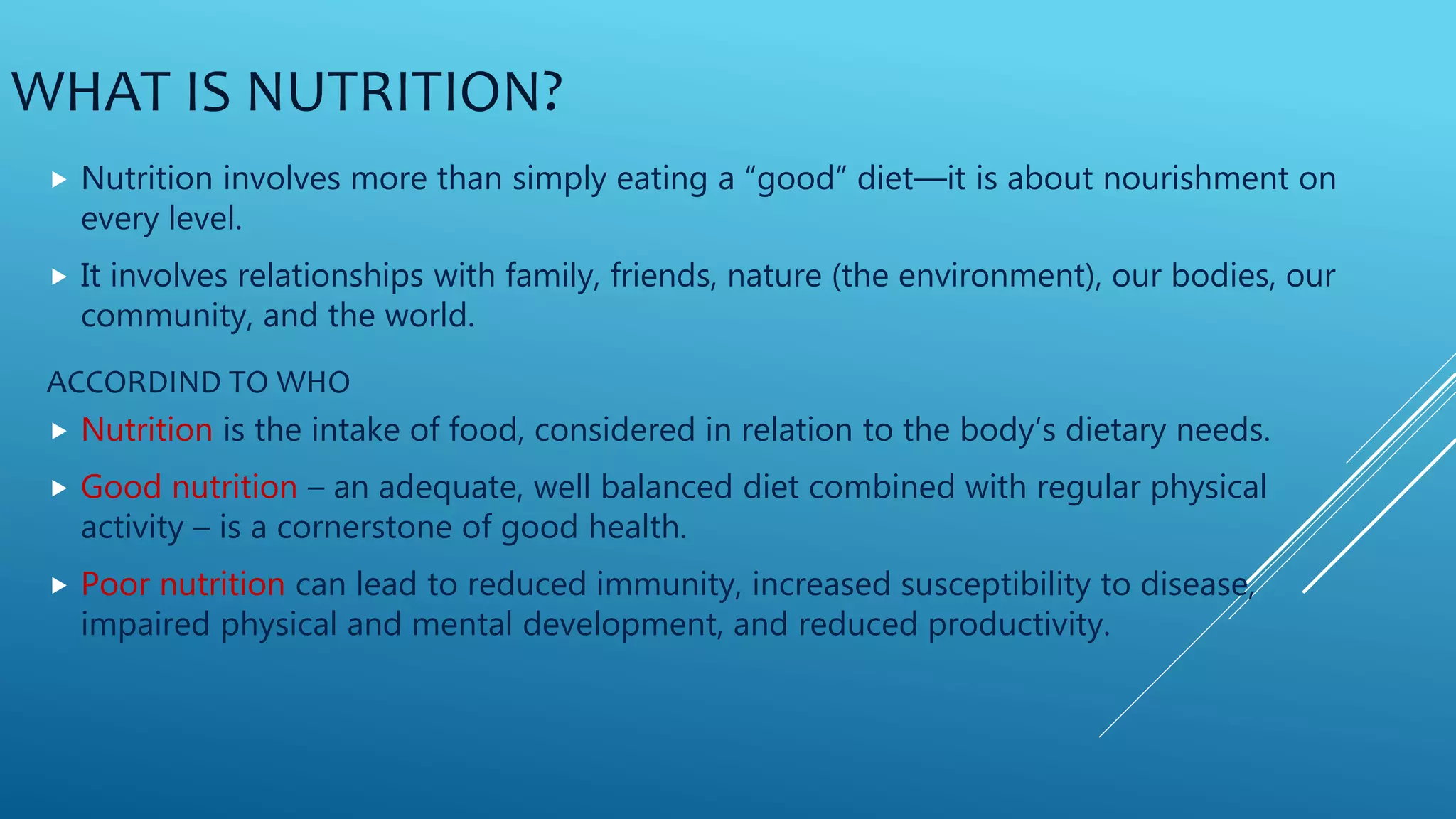 Diet and Nutrition | PPTX