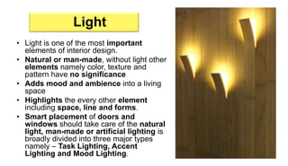 Role of different art forms in interior design | PPTX