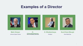 Role of Directors in Corporate Governance.pptx | Business | Business ...
